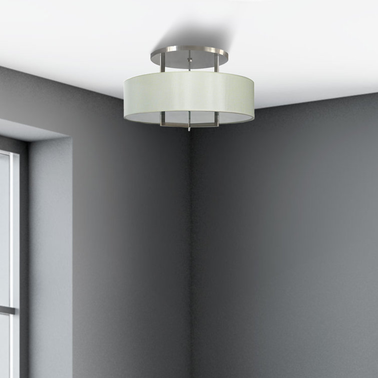 Wade Logan® Arfaan Fabric Flush Mount | Wayfair